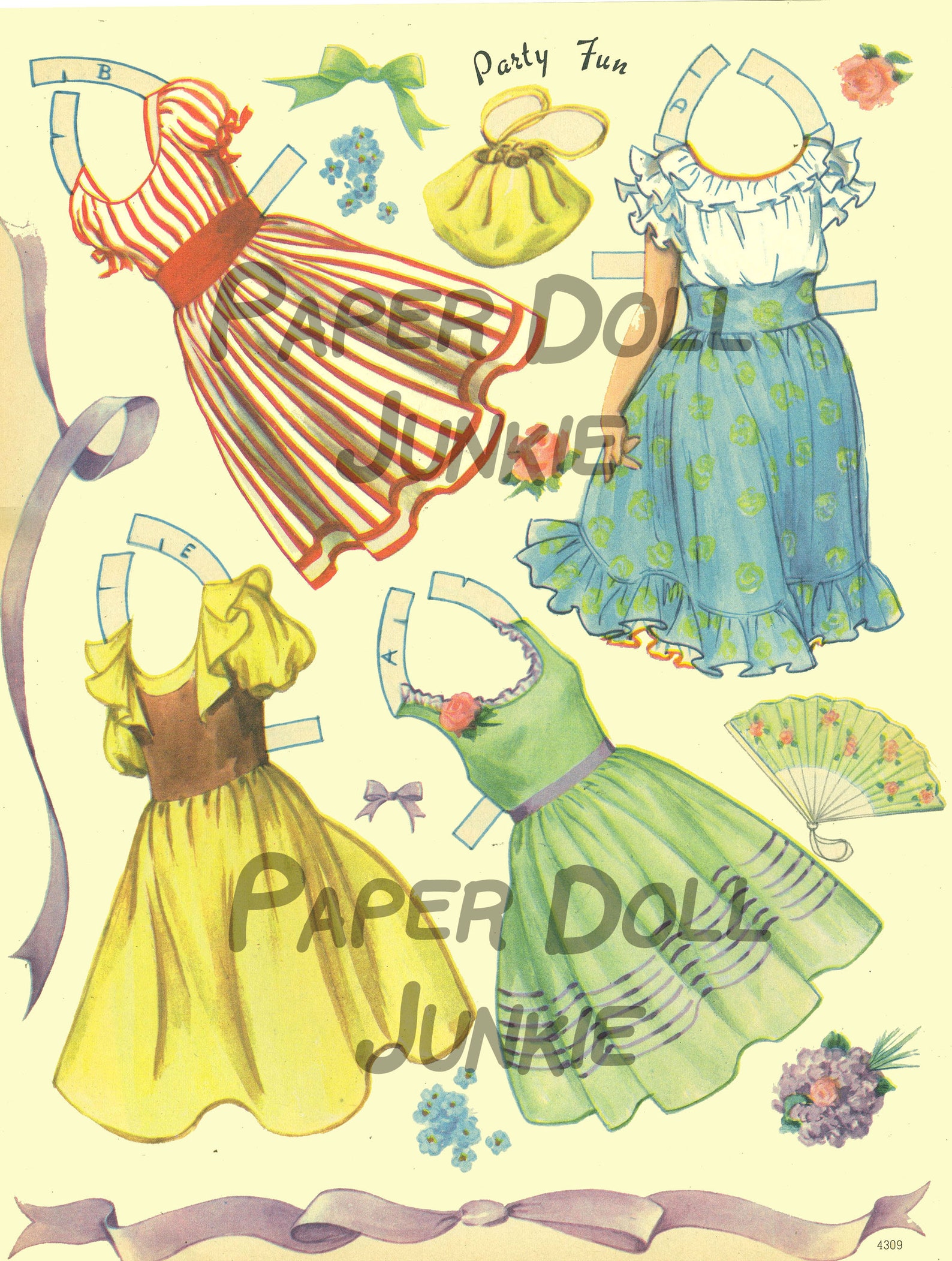 Vintage Paper Doll Printables, Instant Download, 1950s Paper Dolls - Etsy