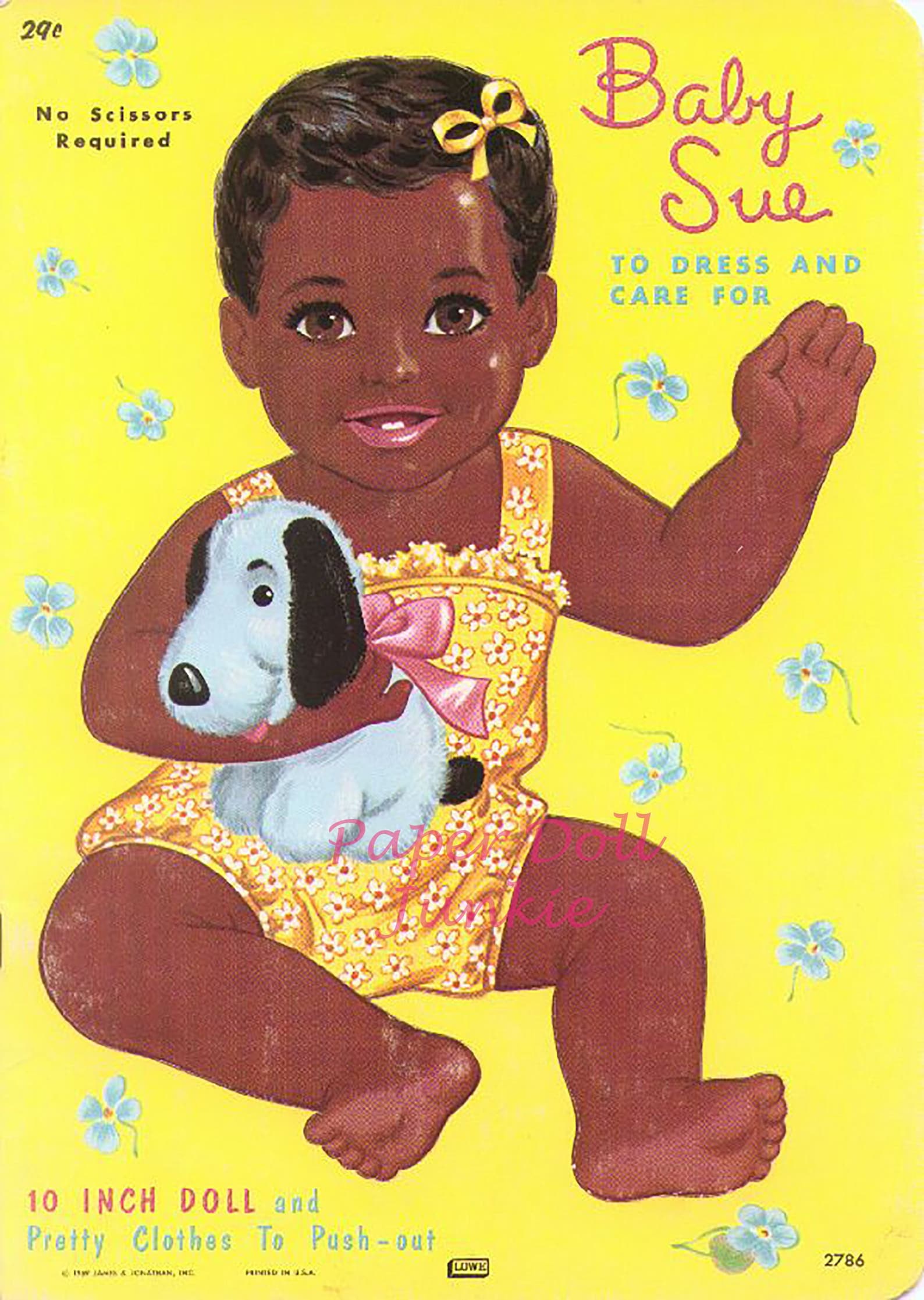 Vintage African American Paper Doll, Baby Sue 1969 Instant Download ...