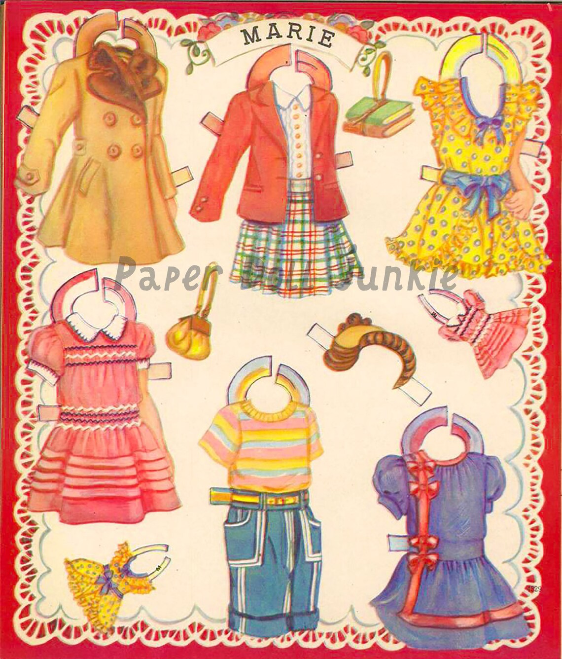 1950s Vintage Paper Dolls Instant Download Paper Dolls | Etsy