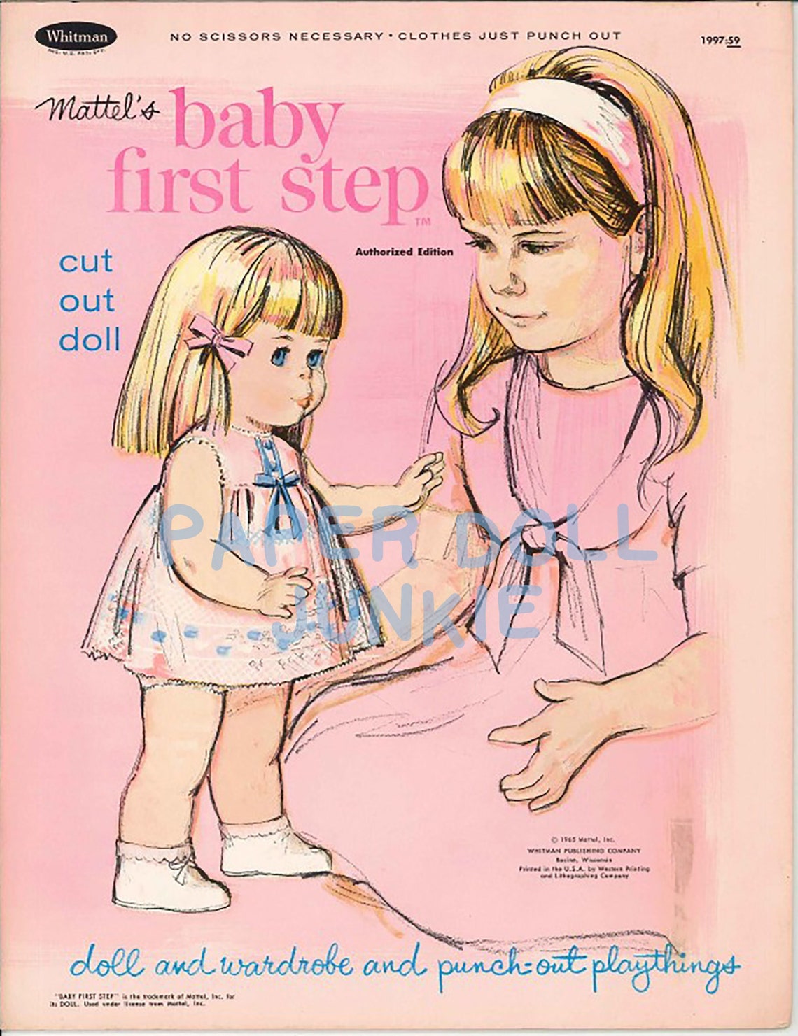 Vintage Paper Doll Baby First Step 1965 Paper Doll - Etsy