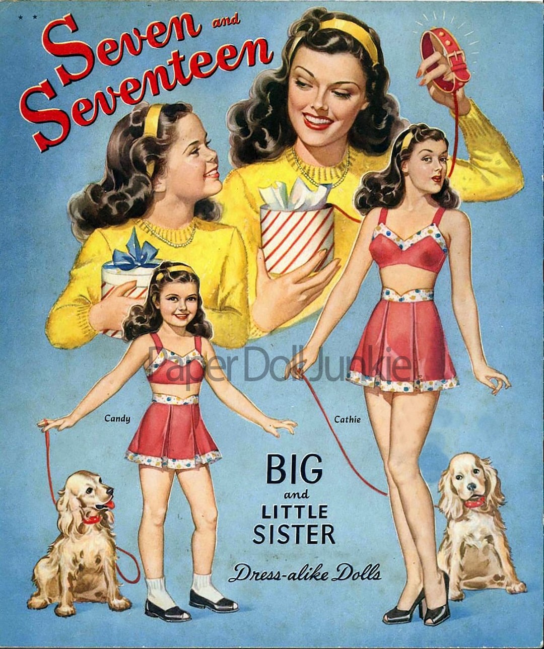 Vintage Paper Dolls Printable Paper Dolls Instant Download Paper Dolls ...