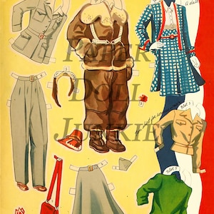 Girl Pilots of the Ferry Command Paper Dolls, Vintage Paper Dolls ...