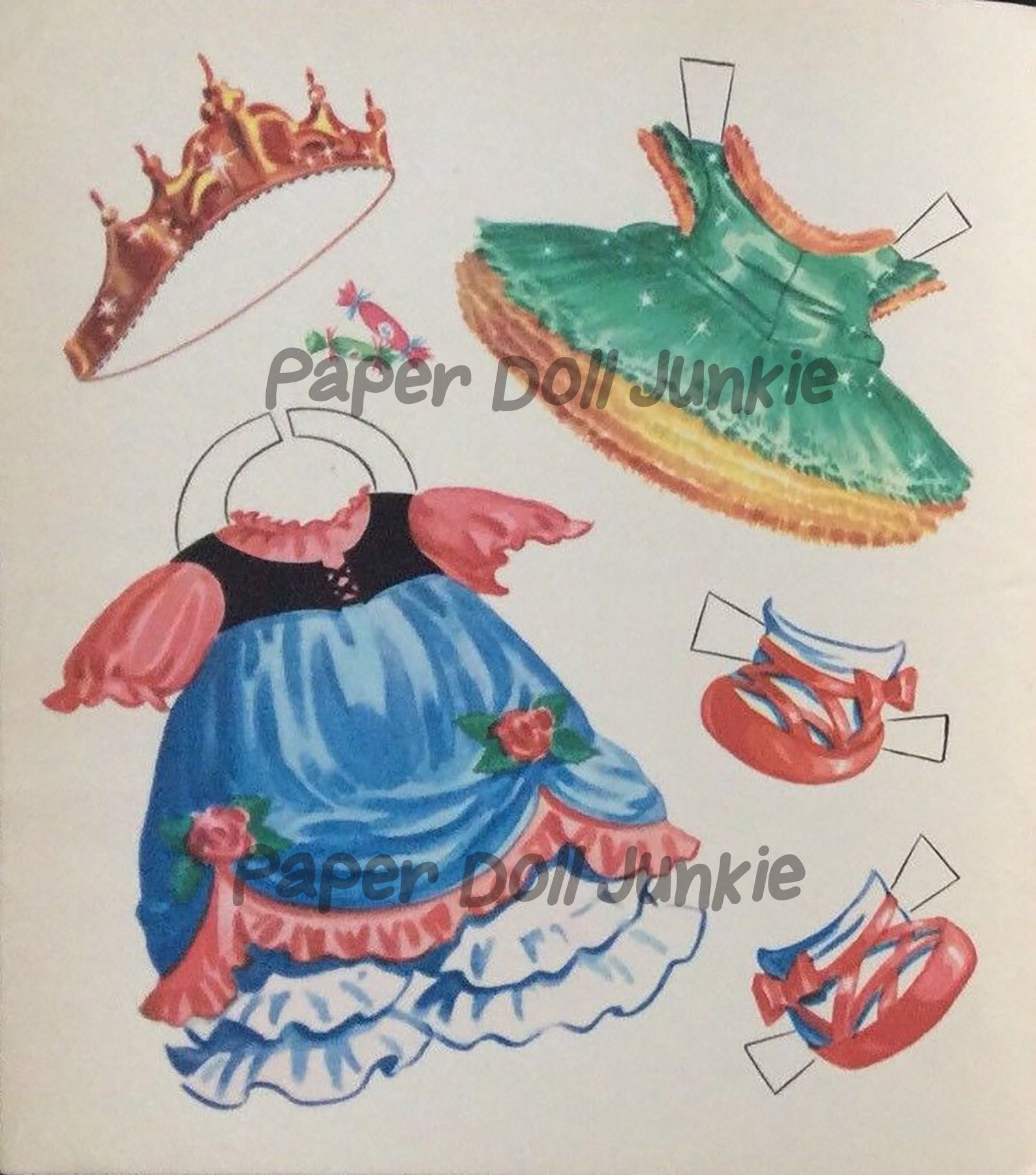 Vintage 1940s Printable Paper Dolls - Etsy