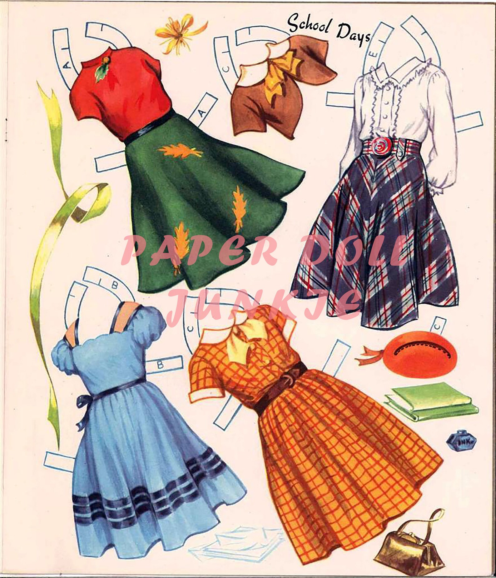 Junior Models 1957 Paper Dolls, Instant Download Paper Dolls, Printable ...