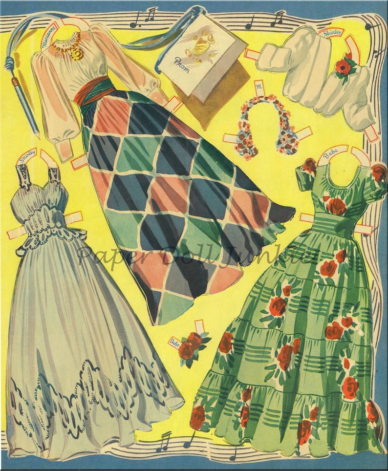 Boarding School Paper Dolls Vintage Paper Doll Printables - Etsy