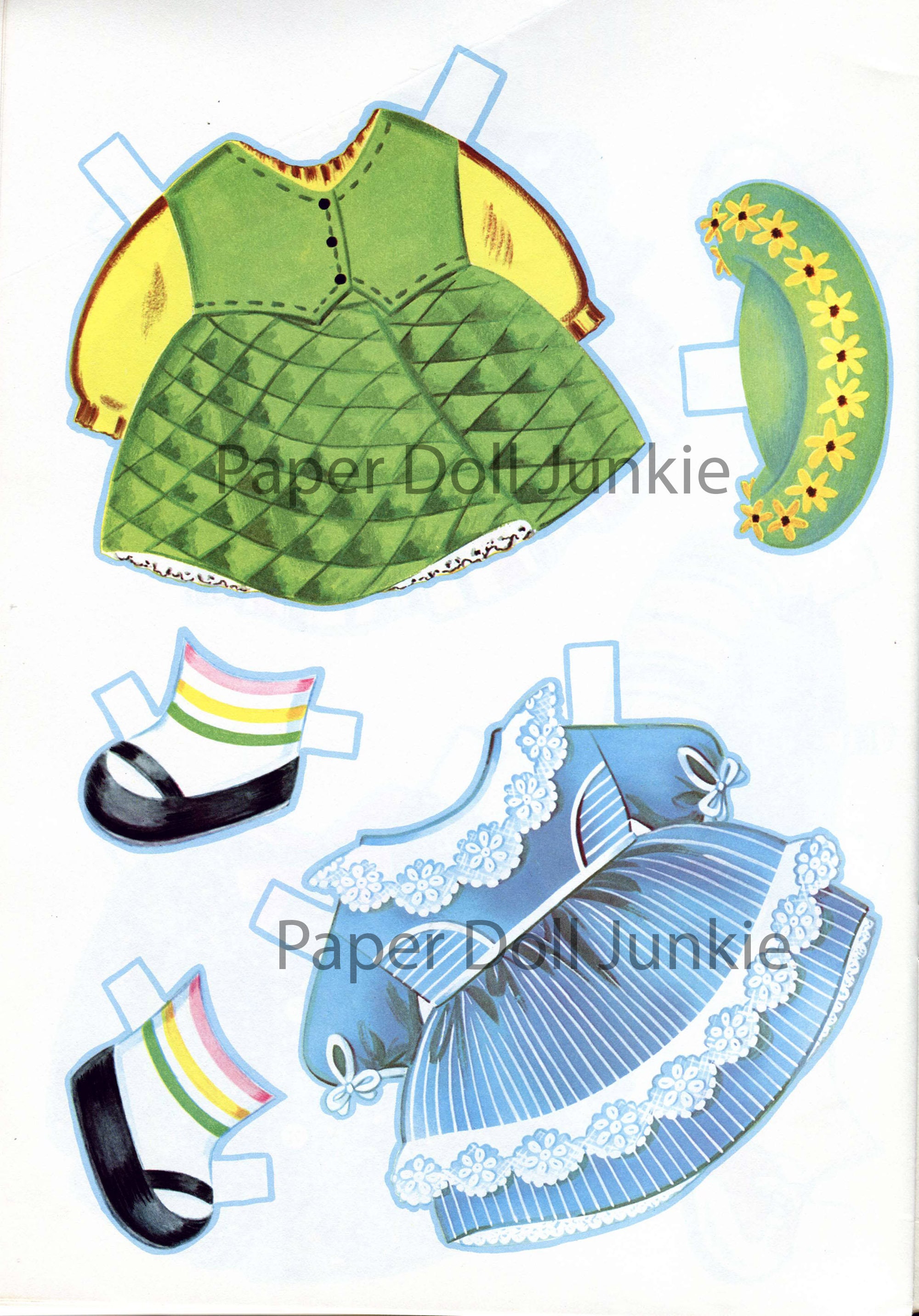 Vintage 1966 Paper Doll My Big Dolly Little Girl Clip Art - Etsy