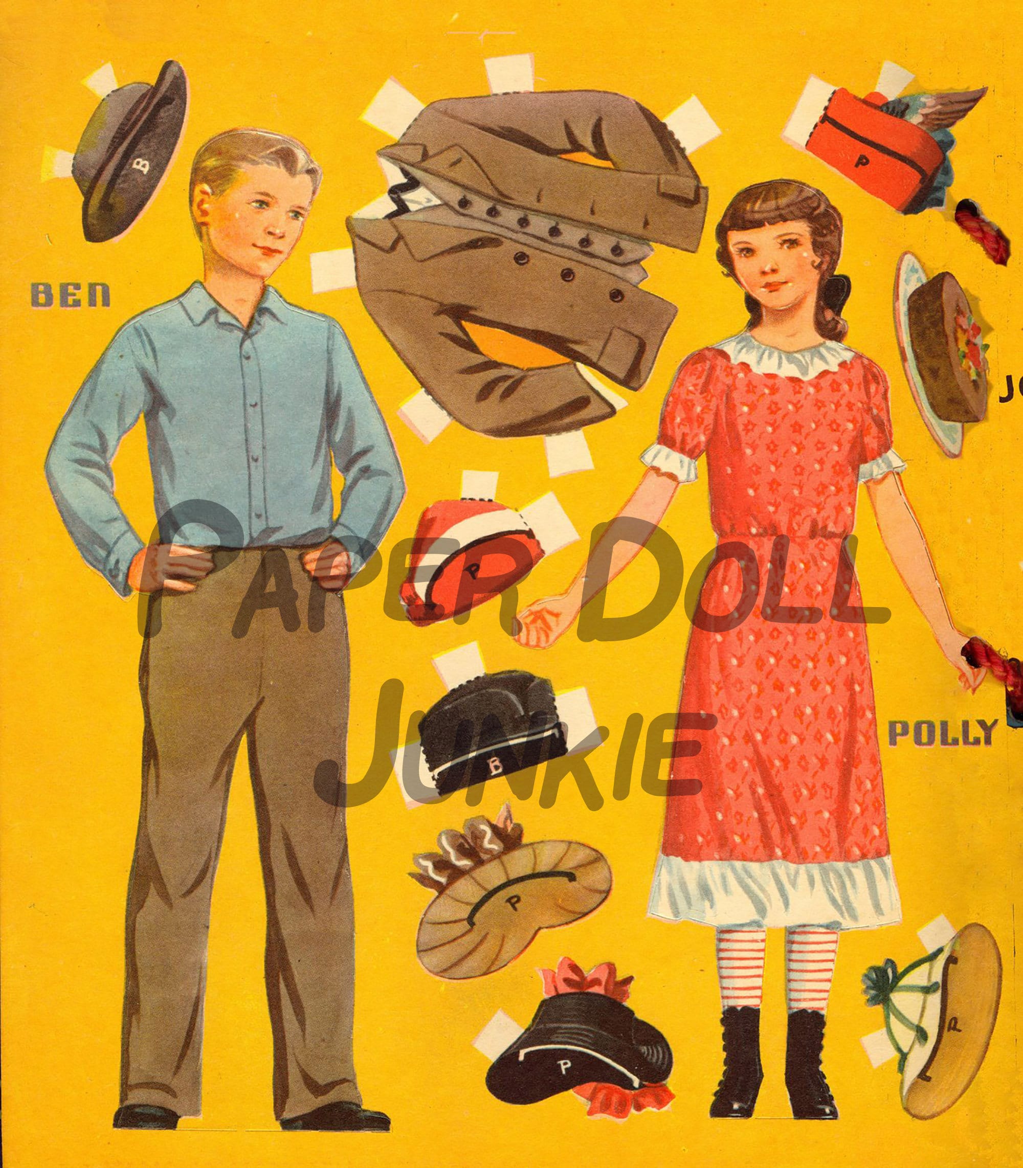 Five Little Peppers Paper Dolls Instant Download Printables - Etsy