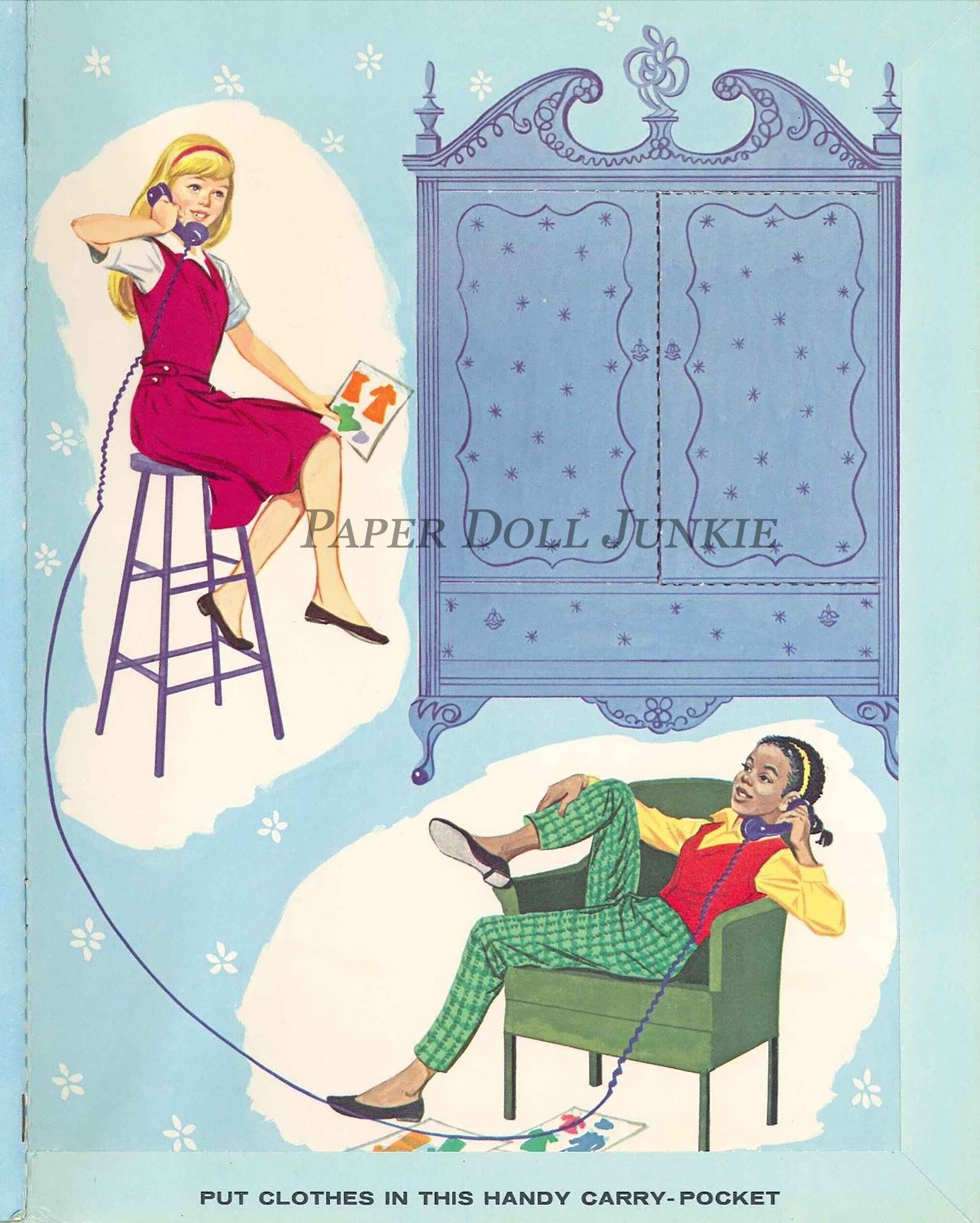 Art & Collectibles Vintage Paper Dolls 1966 Peg Nan Kay Sue Instant ...