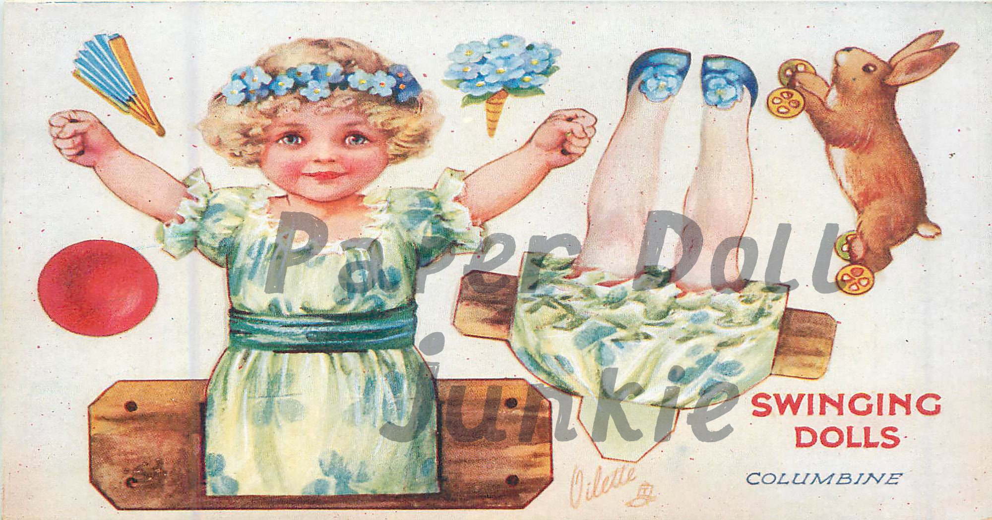 Swinging Paper Dolls - Vintage Paper Dolls - Antique Paper Dolls ...