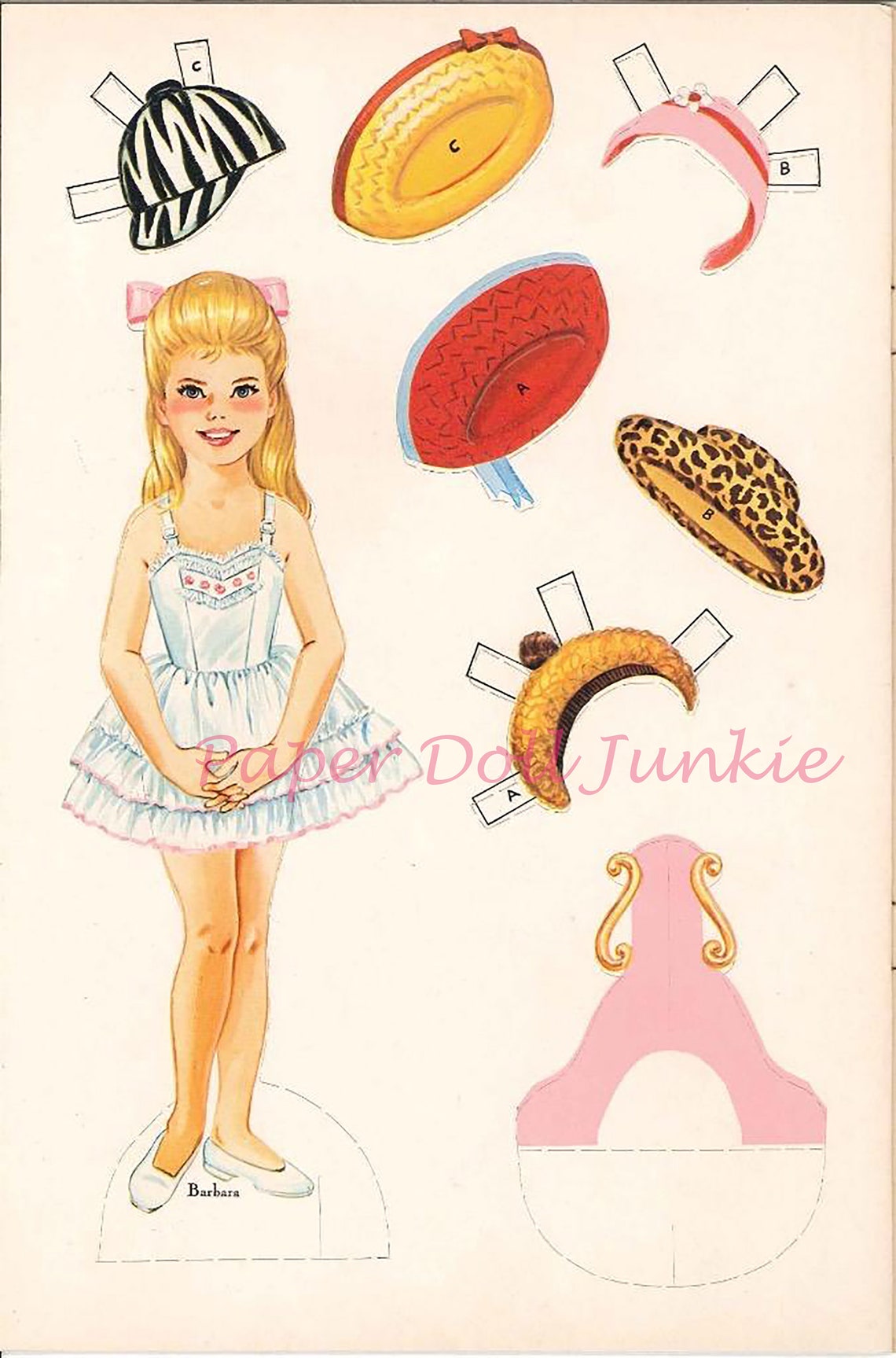 Vintage Tween Age Paper Dolls 1950s Retro Paper Doll Tween - Etsy
