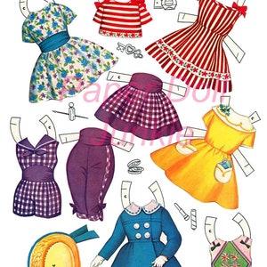 Vintage Paper Dolls, Little Models Paper Dolls, Instant Download ...