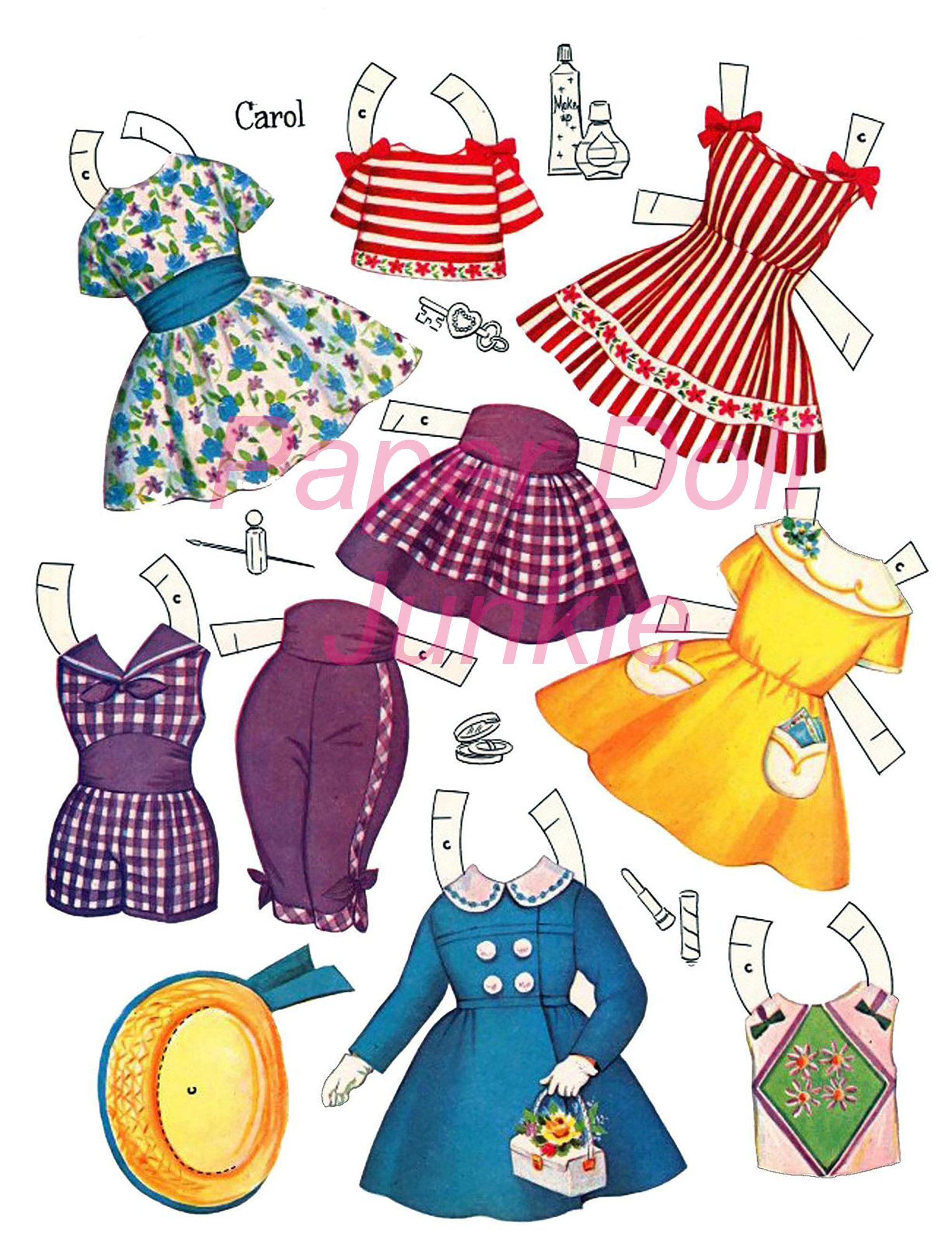Vintage Paper Dolls Little Models Paper Dolls Instant - Etsy