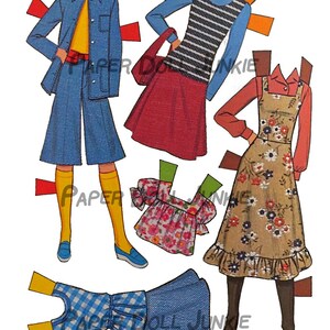 Denim Deb Paper Doll PDF Printable Instant Download Digital PDF Paper ...