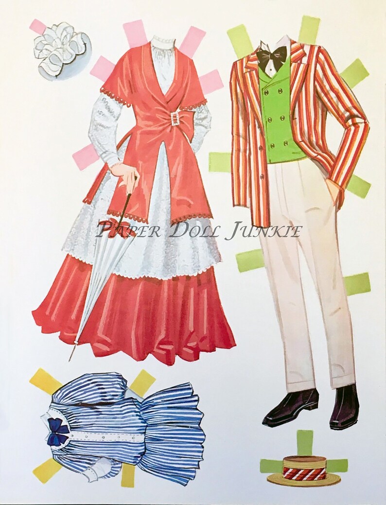Vintage 1968 Chitty Chitty Bang Bang Paper Dolls Printable Instant ...