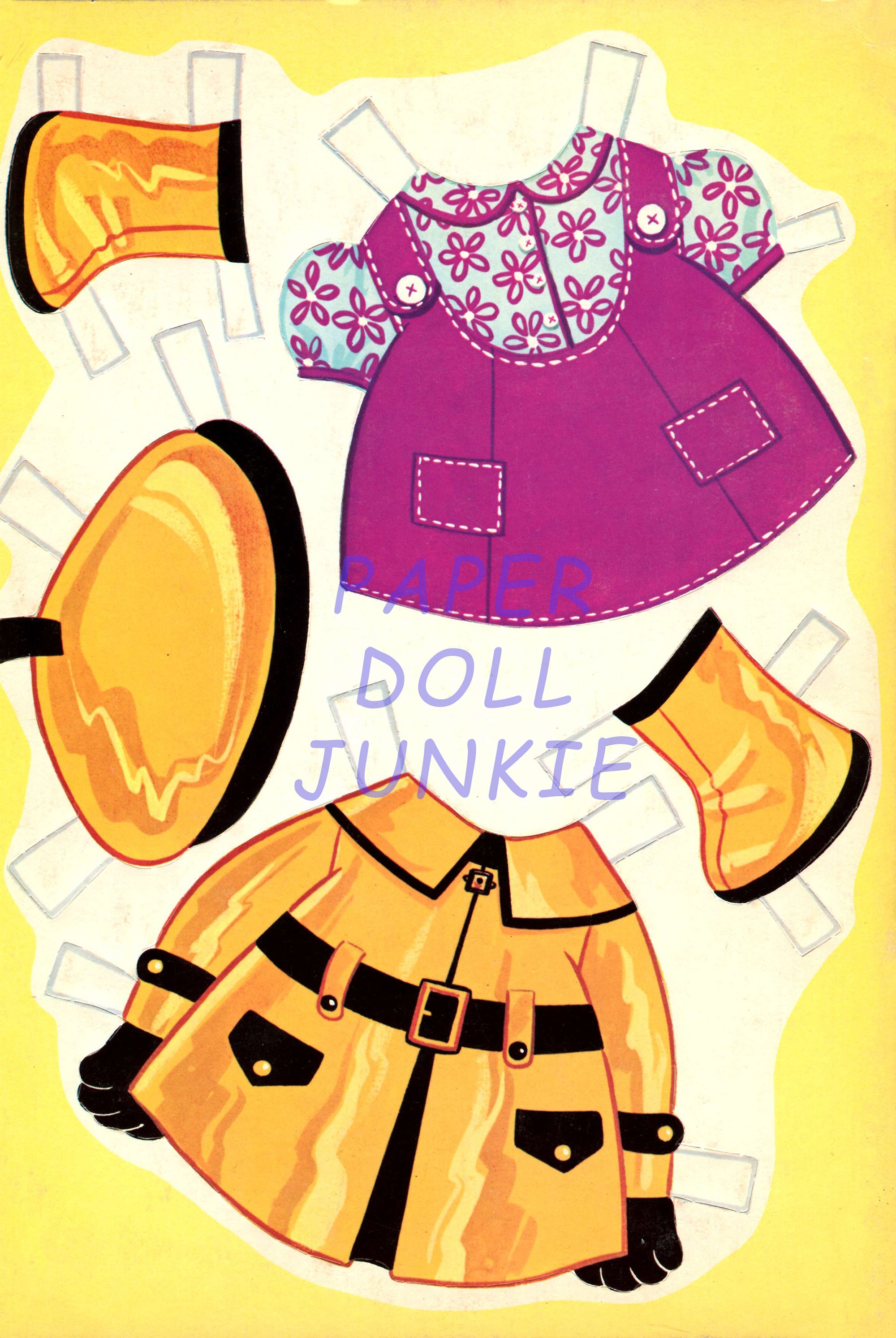 Dotty Paper Doll Vintage Printable Clip Art Adorable Doll 1968 Digital ...