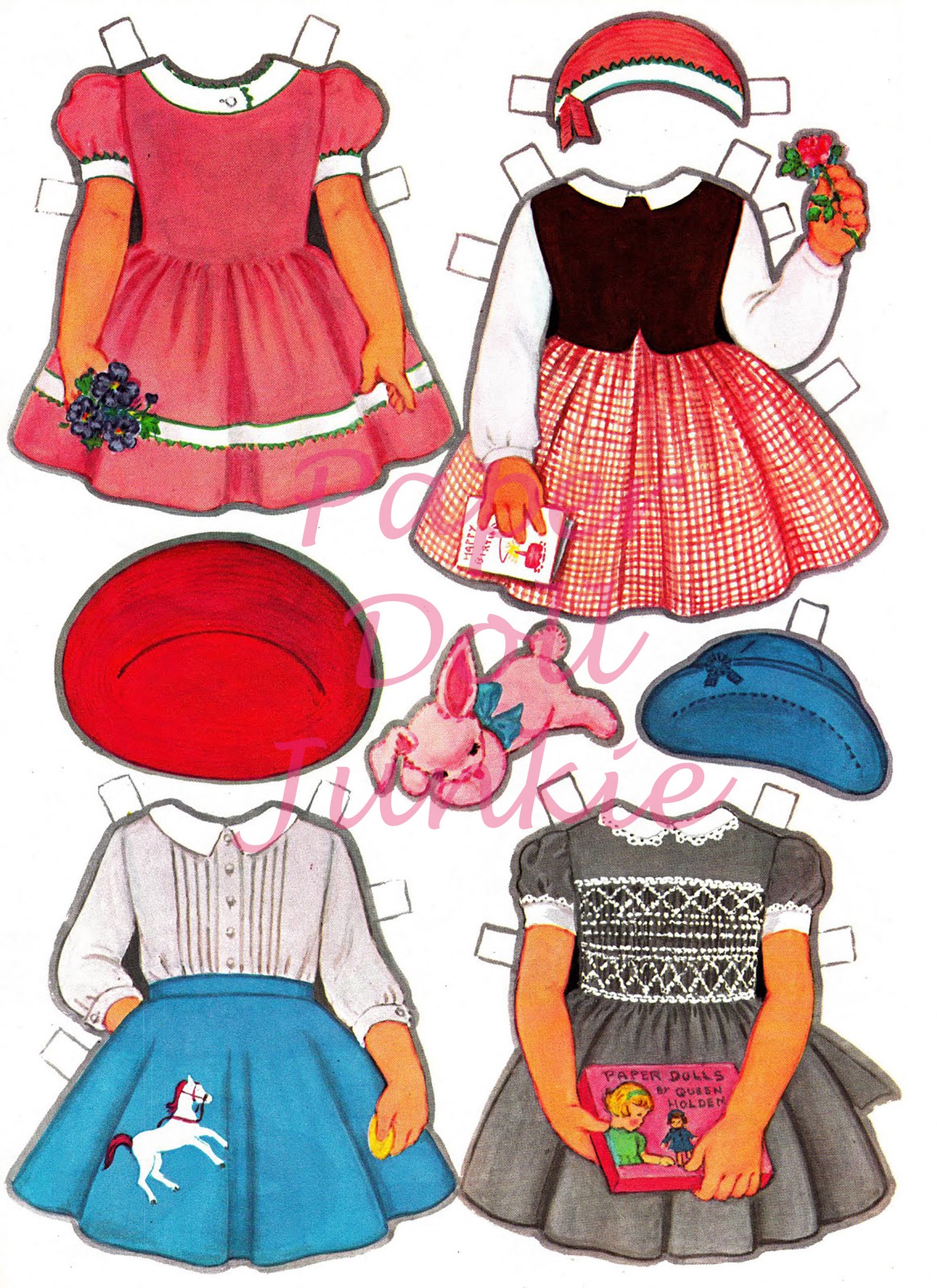 1967 Paper Dolls - Vicky Has a Closet Full of New Clothes, Vintage ...