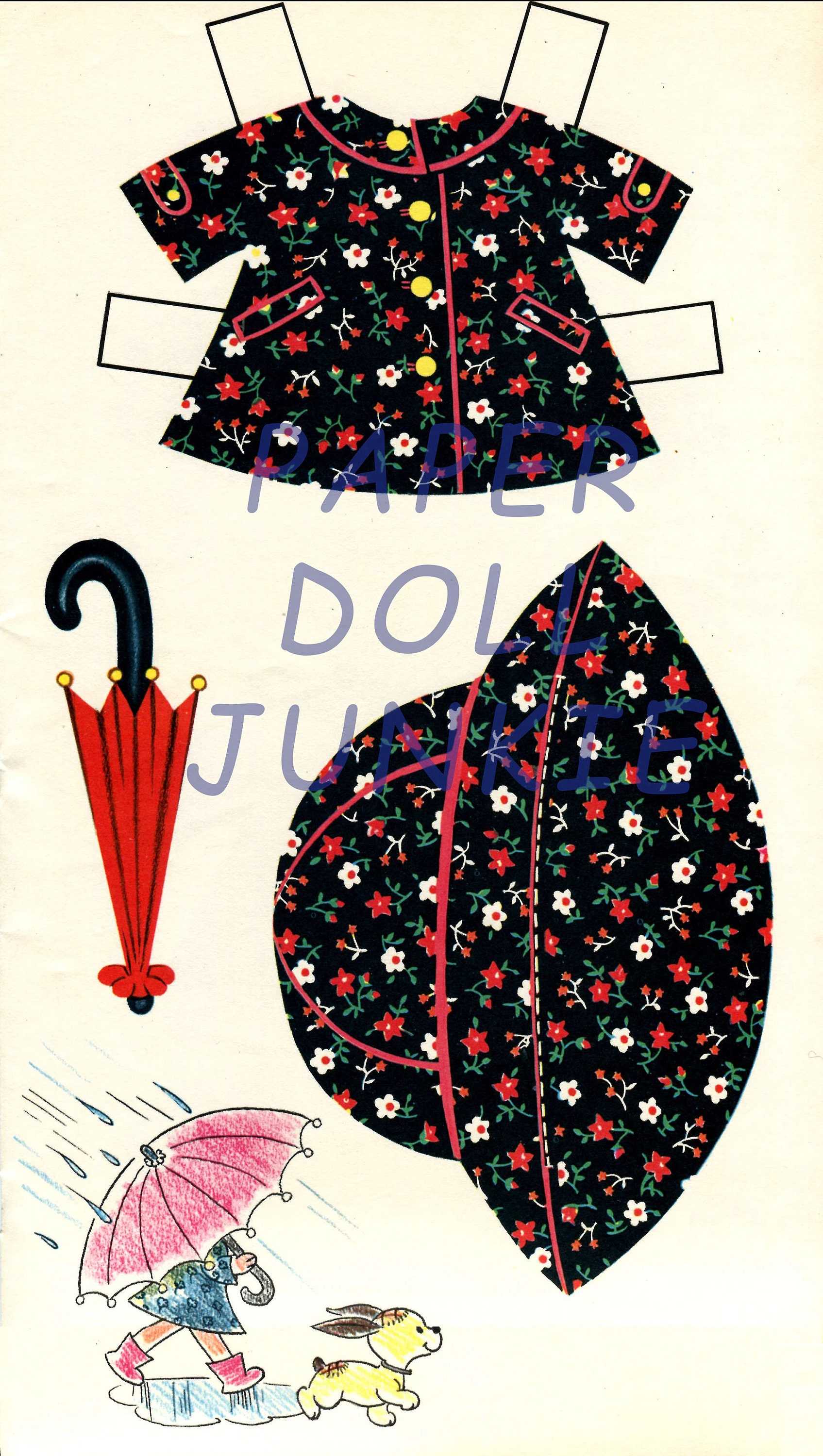 Vintage Paper Dolls Clip Art My Doll Melissa 1961 Printable PDF and ...