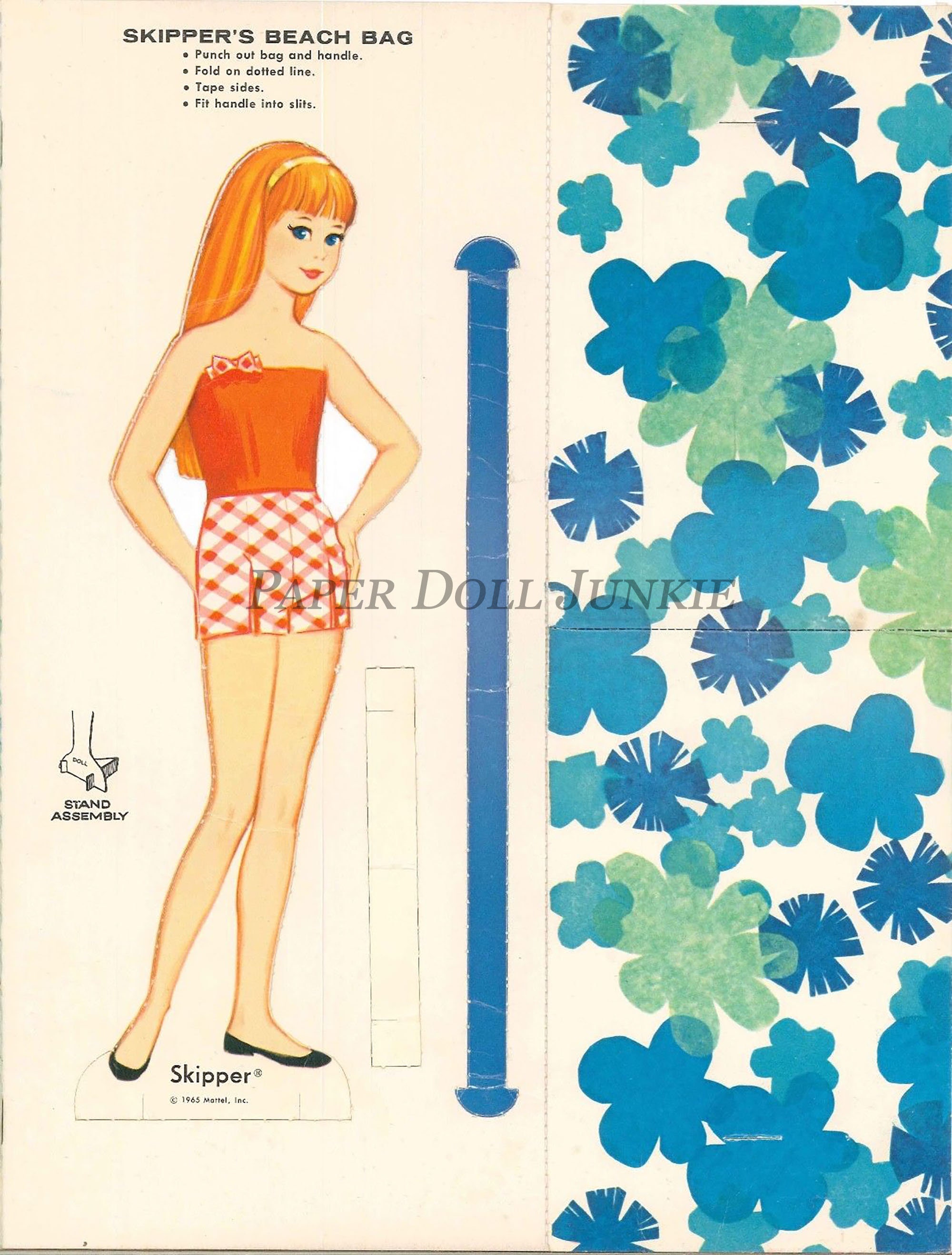 Skipper Vintage Paper Doll Instant Download PDF Paper Doll - Etsy