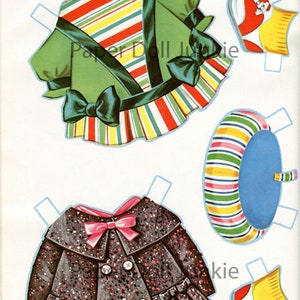 Vintage 1966 Paper Doll, My Big Dolly, Little Girl Clip Art, Instant ...