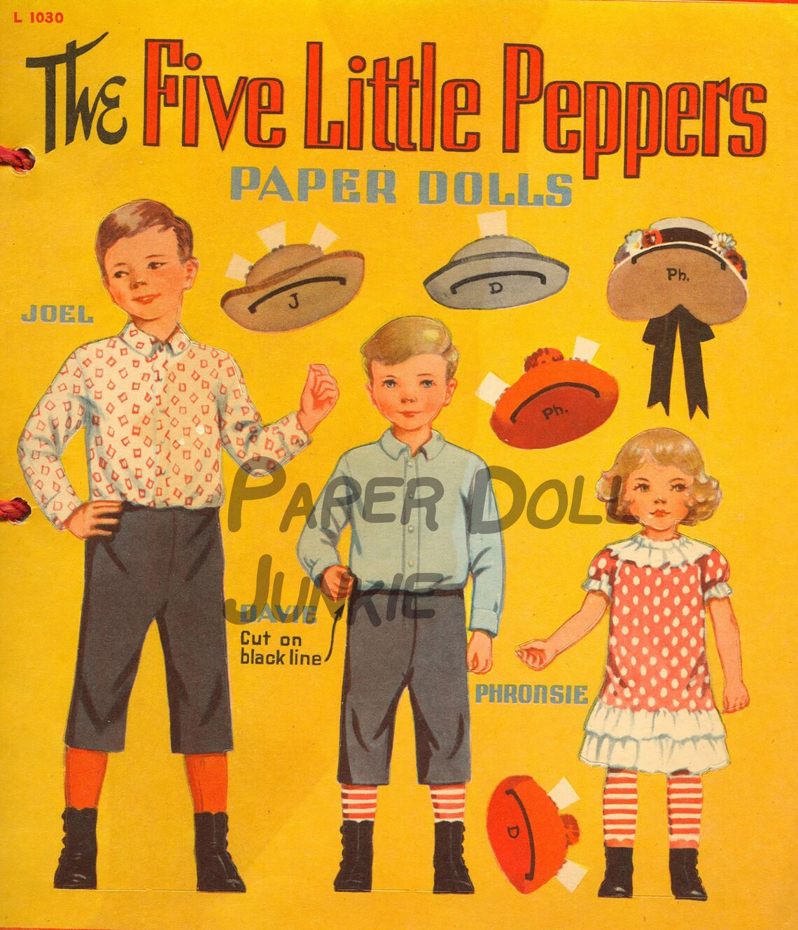 Five Little Peppers Paper Dolls Instant Download Printables - Etsy