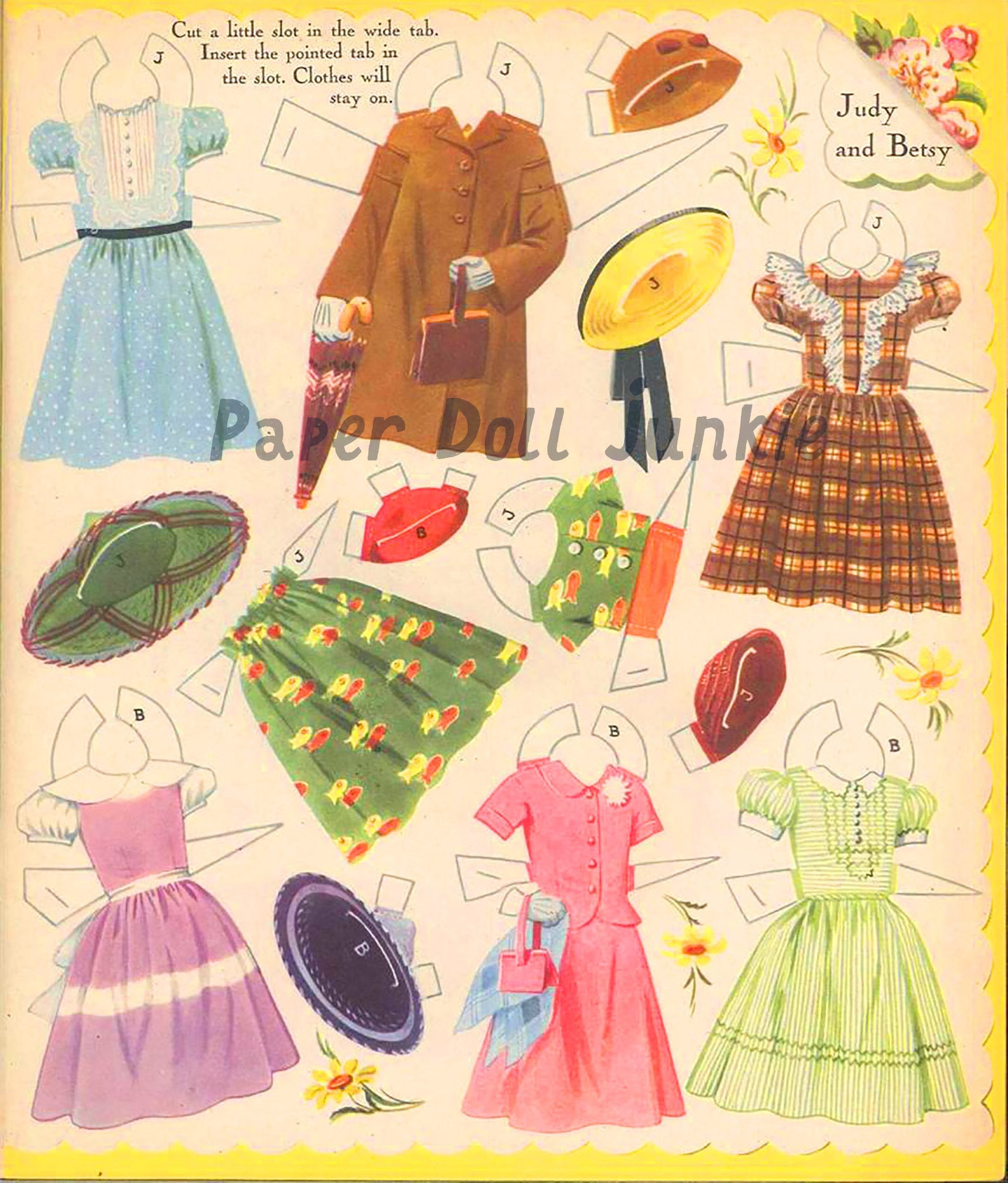 1950s Vintage Paper Dolls Instant Download Paper Dolls - Etsy