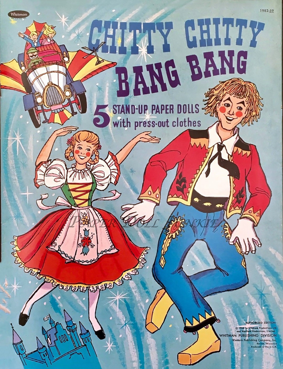 Vintage 1968 Chitty Chitty Bang Bang Paper Dolls Printable Instant ...