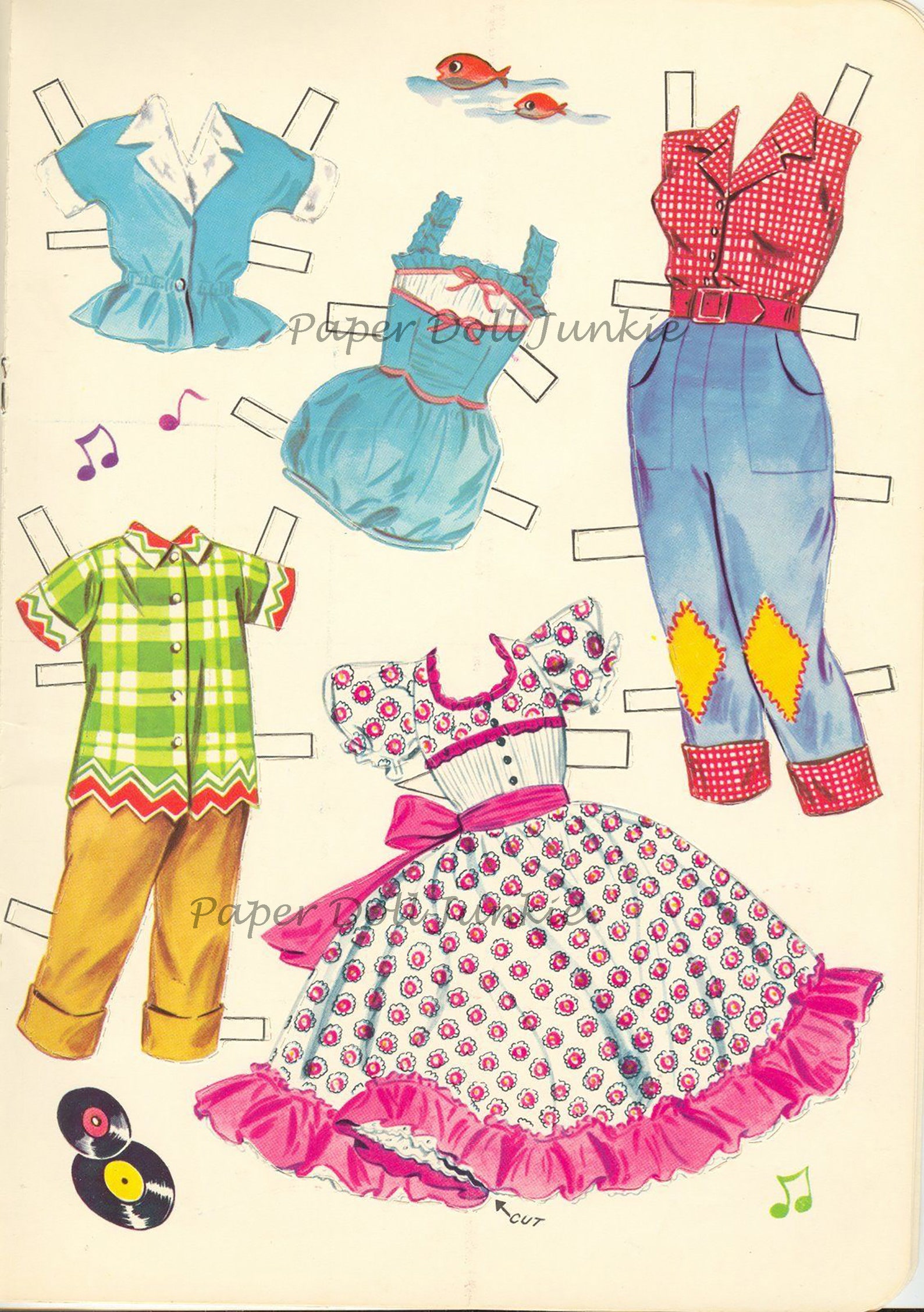 Mother and Daughter Paper Dolls, Vintage Paper Dolls Printables - Etsy