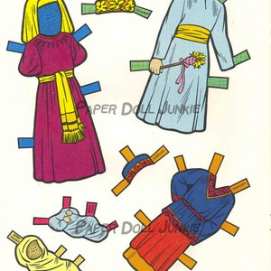 Bible Children Paper Dolls, Vintage Paper Doll Printables - Etsy