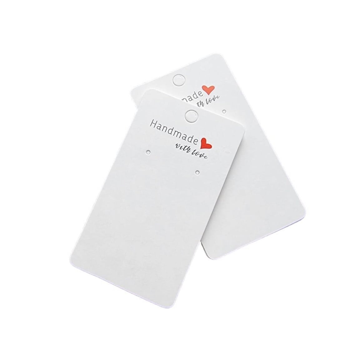 Earring Display Cards Handmade With Love 9cm X 5cm White| UK Seller - Etsy