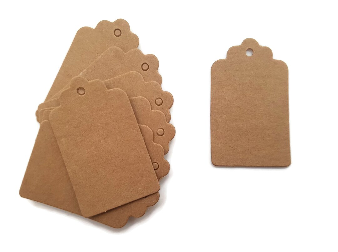 Kraft Paper Tag Gift Name Cards Price Label Card Tag Light-mocha 5x3cm ...