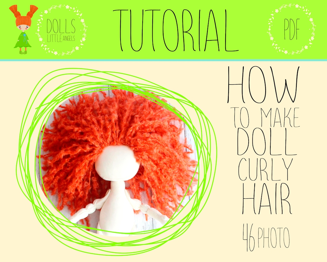 How to Make Doll Hair, Rag Doll Hair Yarn Making, Make Your Own Doll ...
