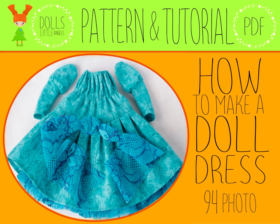 PDF Doll Dress Pattern Doll Clothes Doll Sewing Pattern - Etsy
