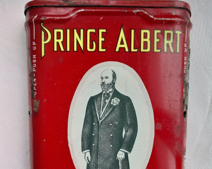 Prince Albert Red Tobacco Pocket Tin With Embossed Bottom, Empty - Etsy