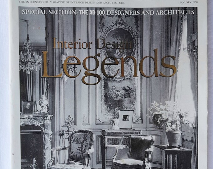 Architectural Digest Interior Design Legends Issue January 2000 Elsie ...