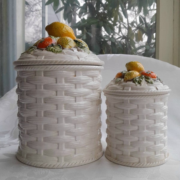 Lemon Kitchen Canisters - Etsy