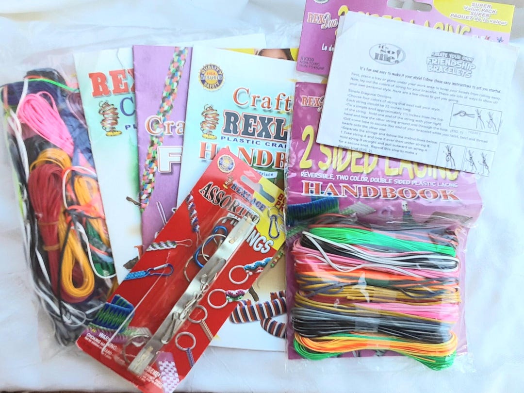 Plastic Lacing Lot, Flex Rex Brand, for Lanyards, With Snaps and Key ...