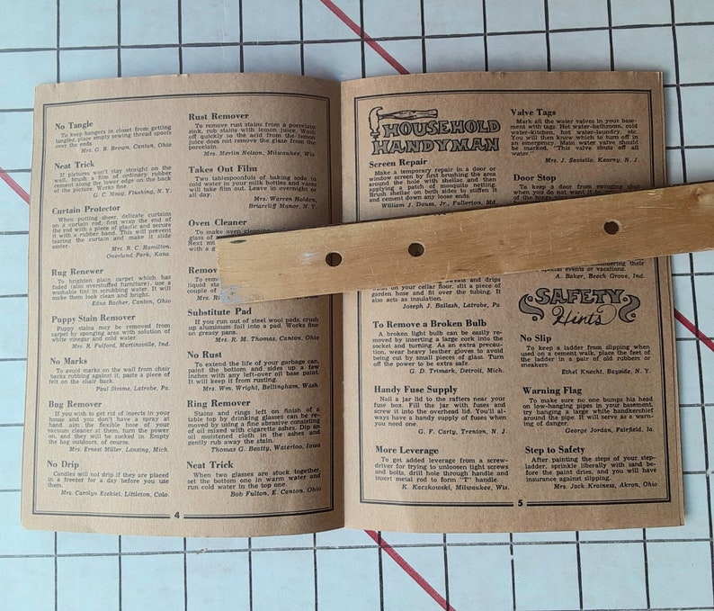 70s Pamphlet Everyday Ideas to Make Life Easier Weekday Magazine Brown ...