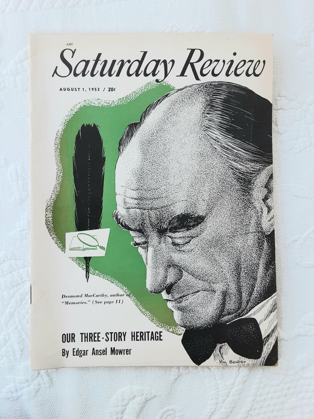 Saturday Review Magazine Norman Cousins Editor Book Reviews Art TV ...