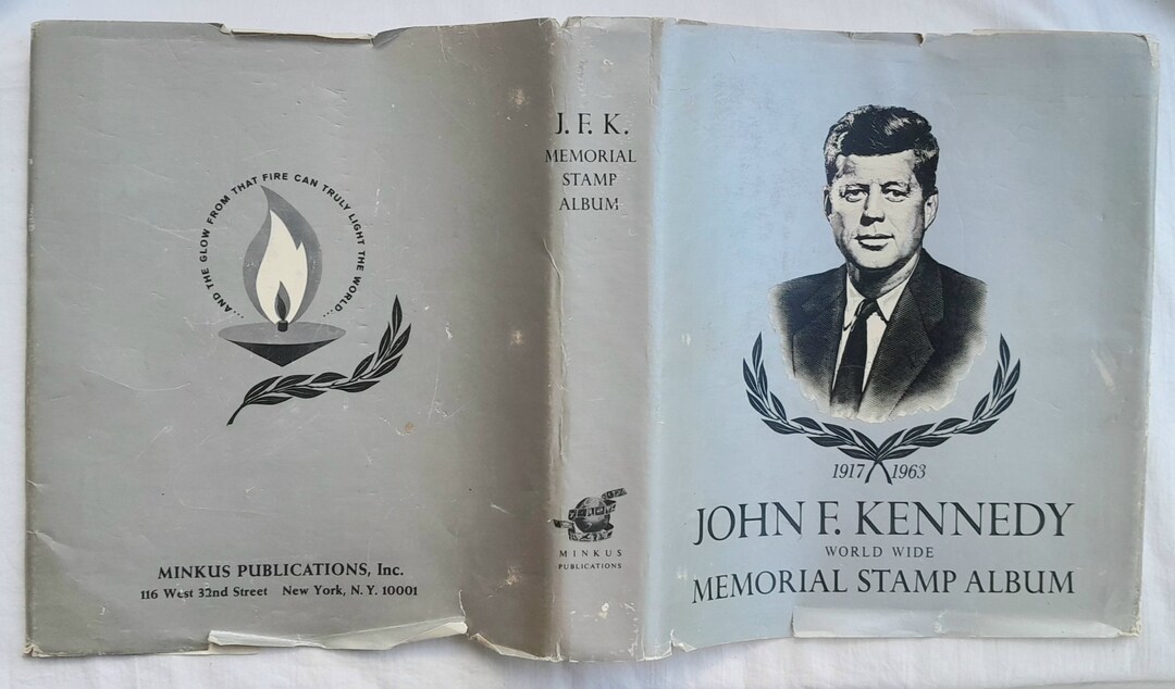 JFK Memorial Stamp Album With Some Stamps 3 Ring Binder -scroll Down ...