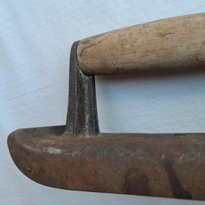 Masonry Edger, Cement or Mortar Tool With Wooden Handle, Vintage Old ...