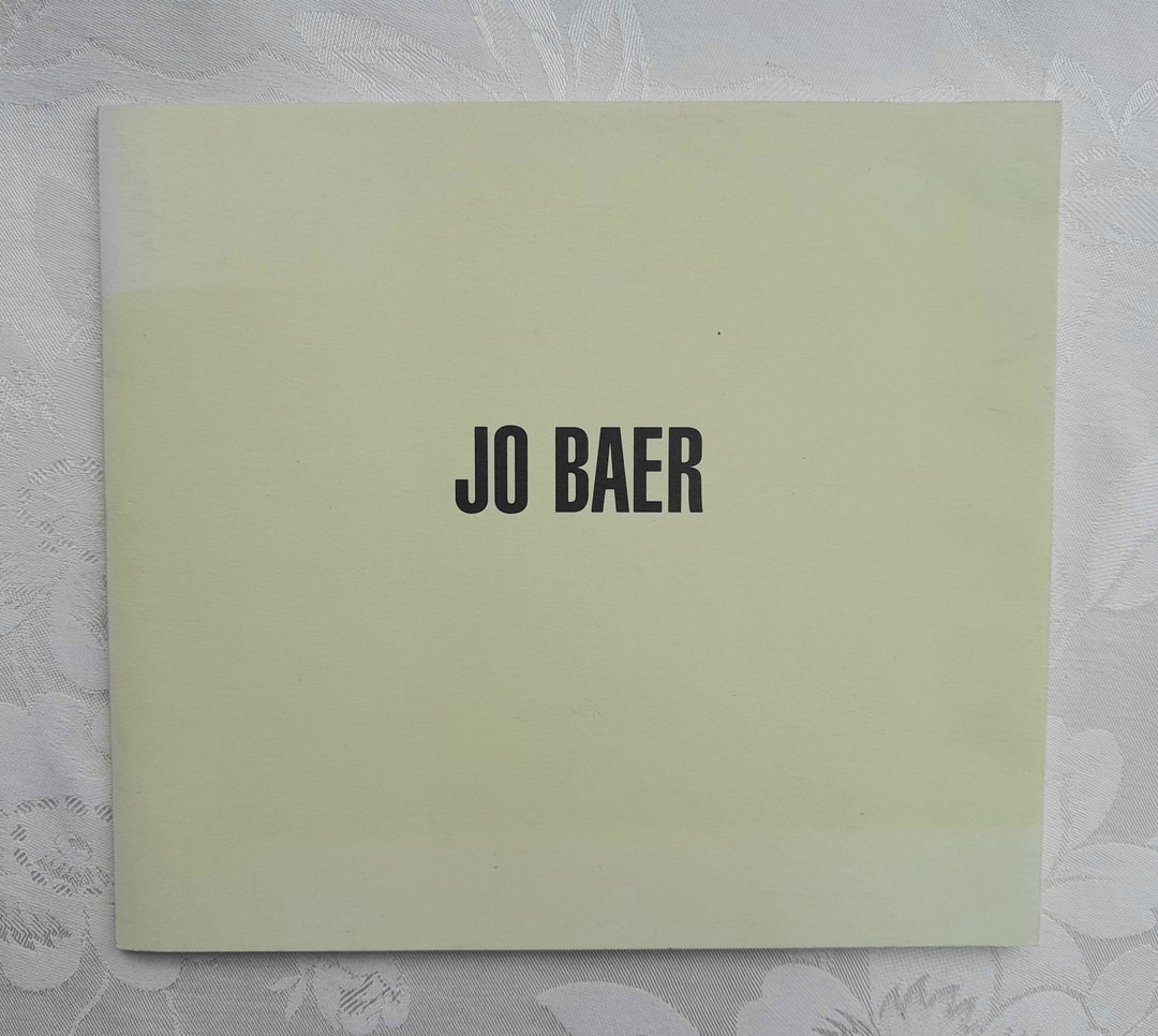 Jo Baer 1995 Exhibit Catalog Paintings From the '60s & Early '70s Paula ...