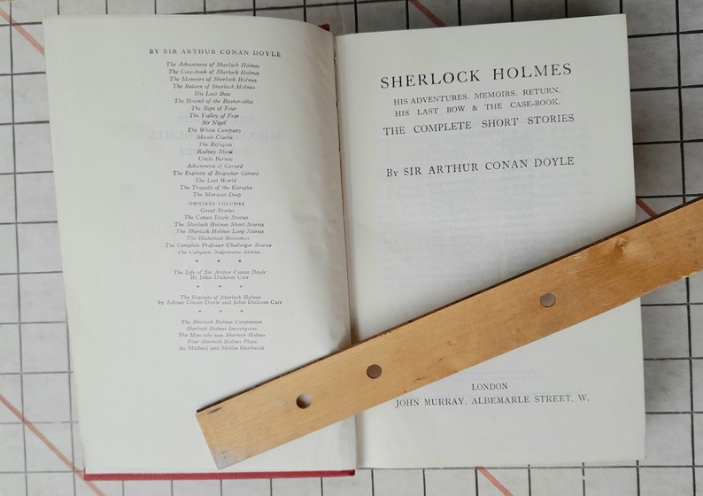 Complete Sherlock Holmes Short Stories Sir Arthur Conan Doyle - Etsy