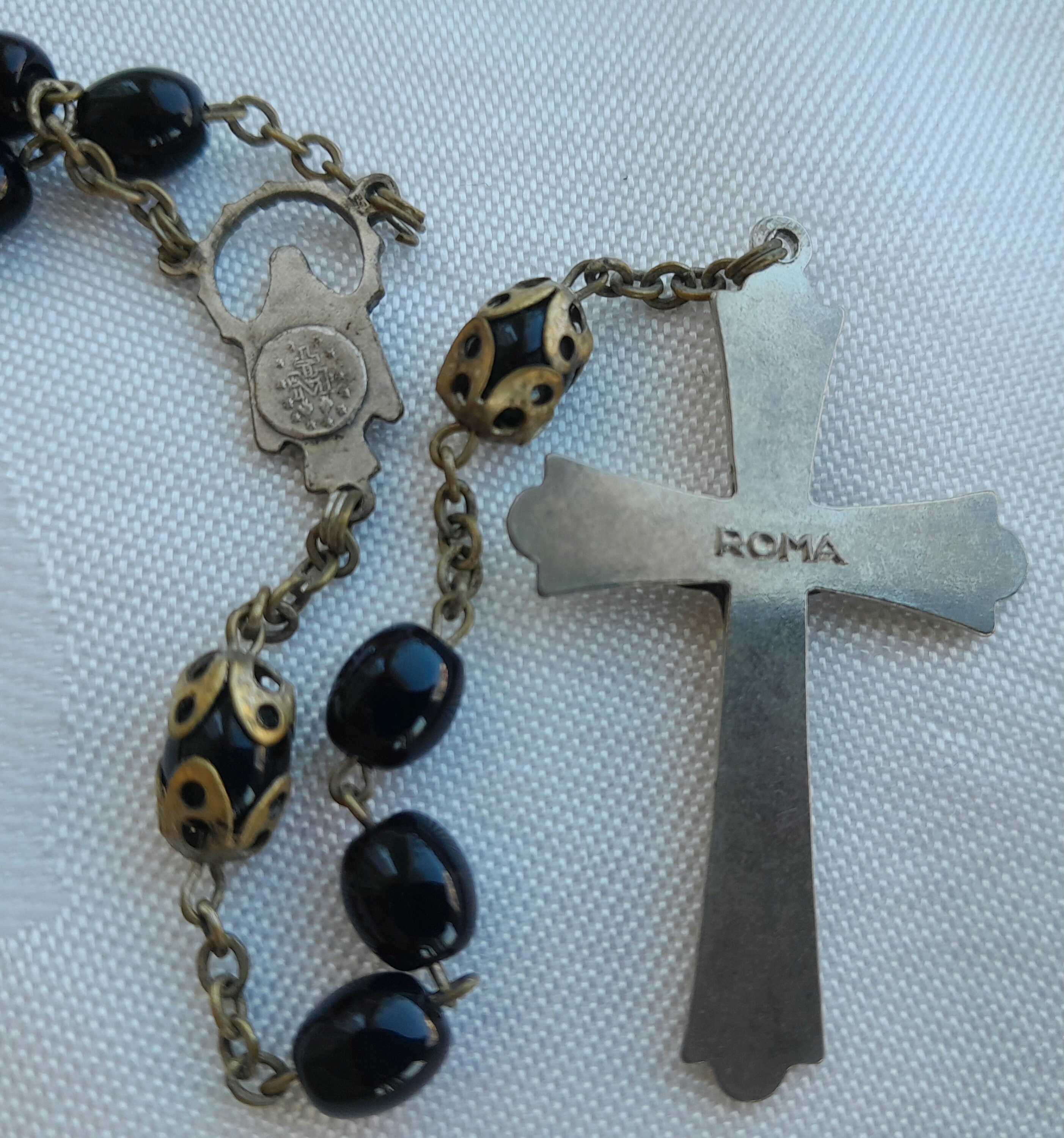 Pope Paul Metal Box With Rosary, Stamped Paulus VI Pont Max, Book ...