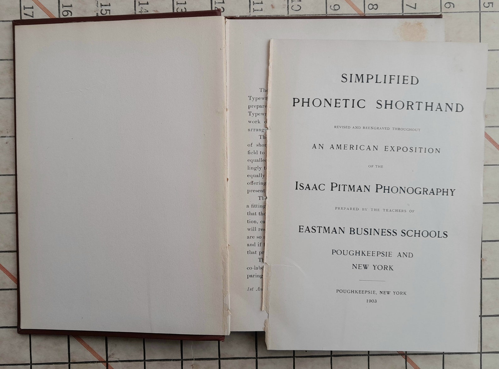 Antique Hardcover Simplified Phonetic Shorthand 1903 Isaac Pitman ...