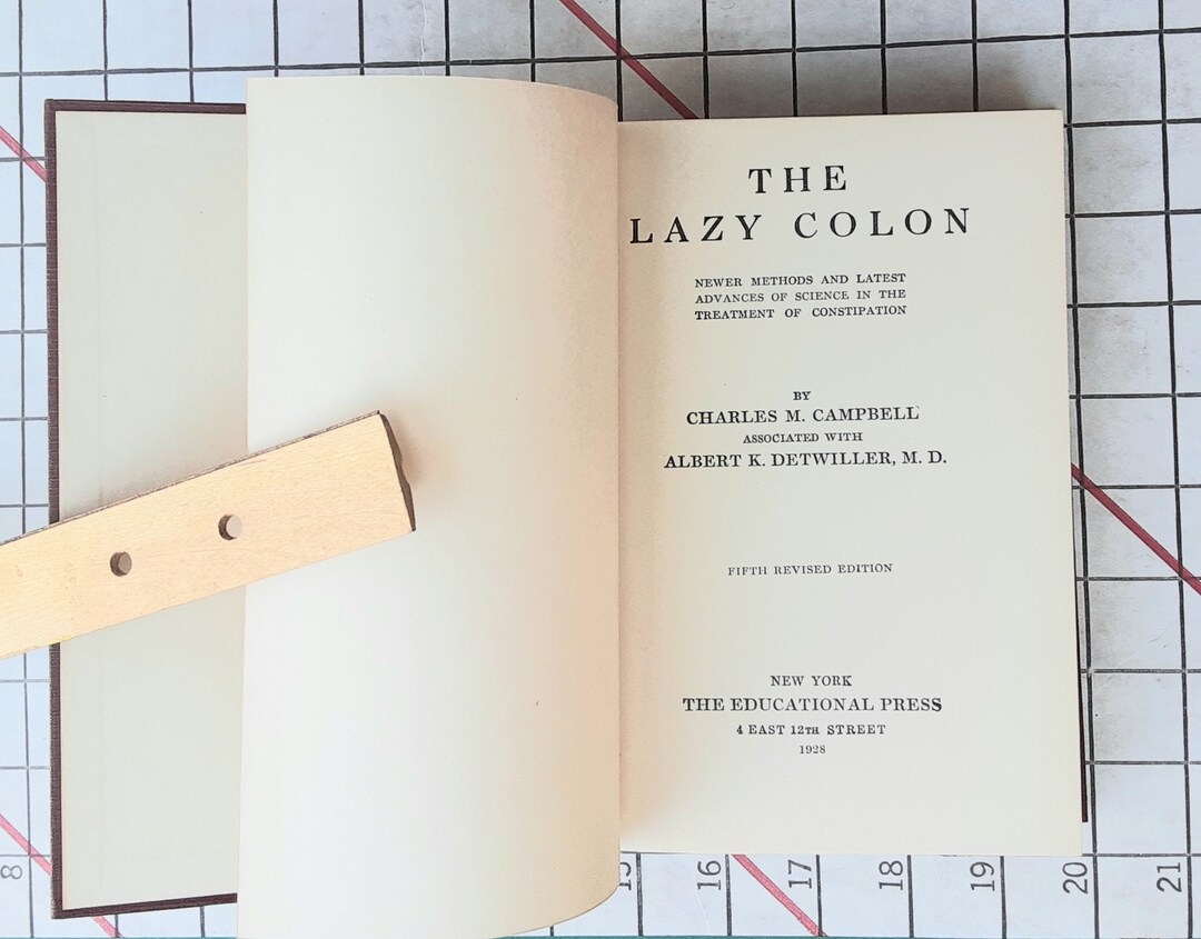 Lazy Colon Campbell 1928 HC No Dj Vintage Medical Book 5th Revised ...