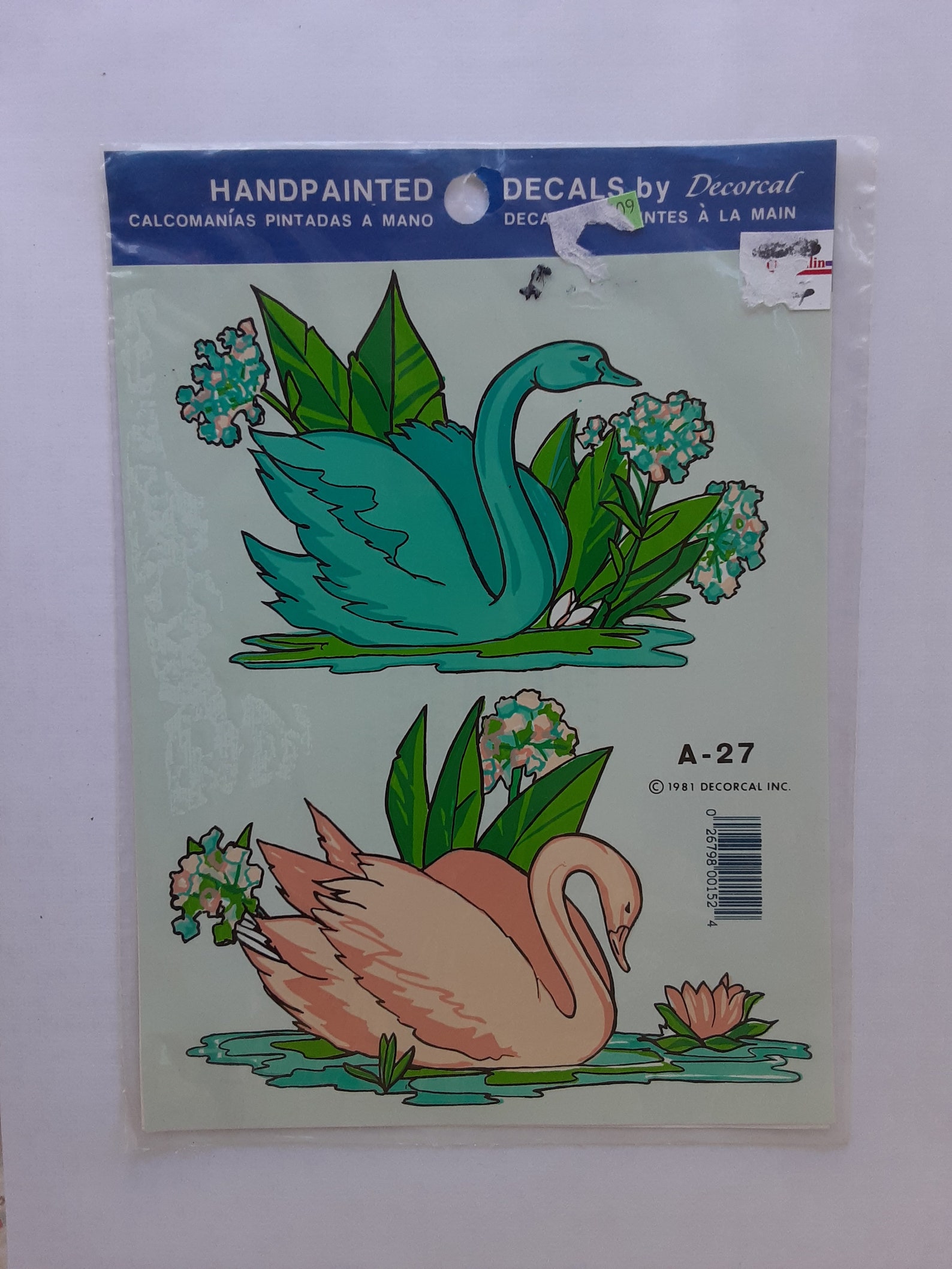 Swan Decals 7 Sheets 1980s 50s Style Decalcomania Sealed in - Etsy