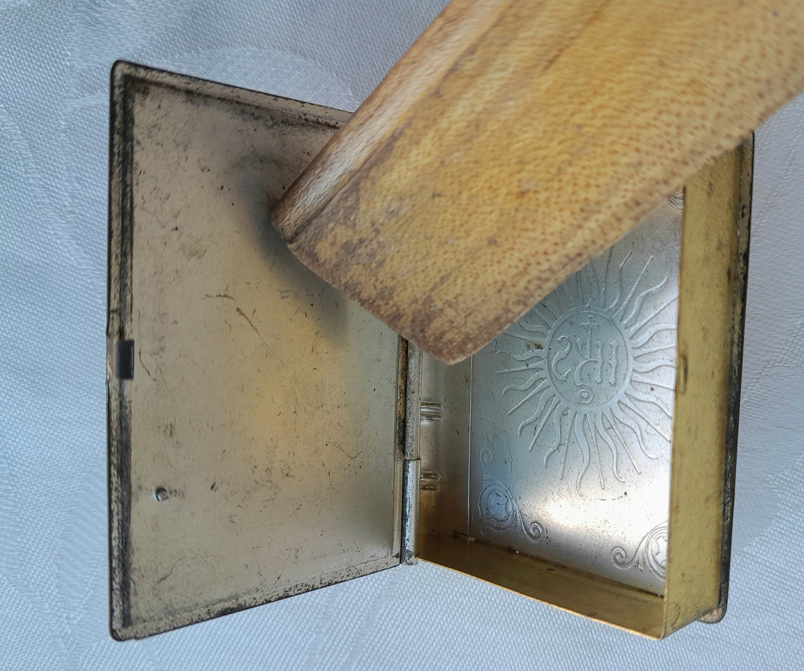 Pope Paul Metal Box With Rosary, Stamped Paulus VI Pont Max, Book ...