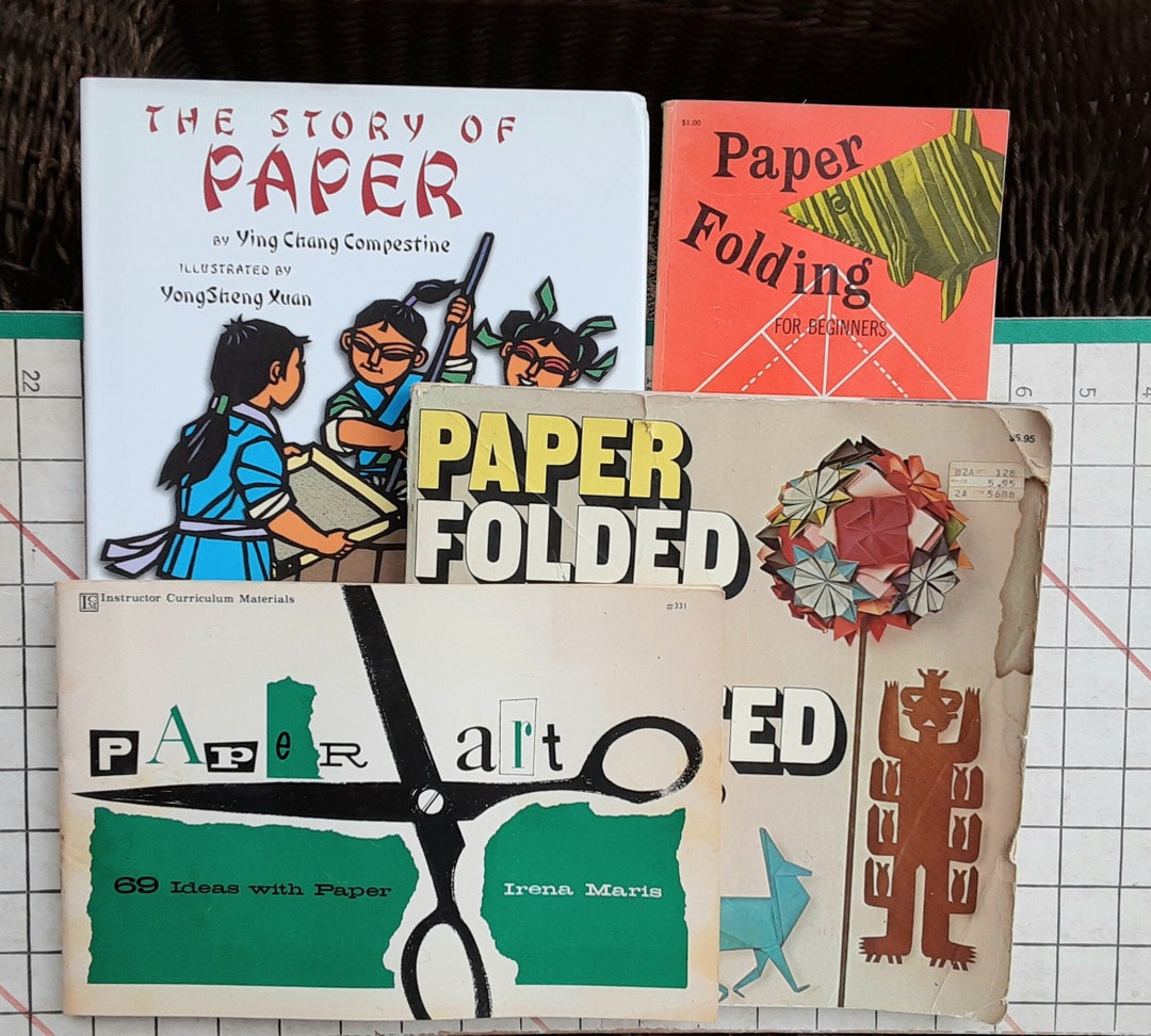 Paper Art & Crafts Books Lot of 4 Fold Cut or Sculpt 1 Hardcover 3 ...