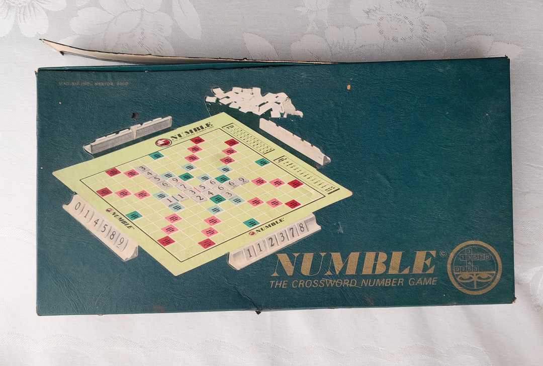 Numble Empty Game Box No Game Included 1960s by Mag-nif Mentor Ohio ...