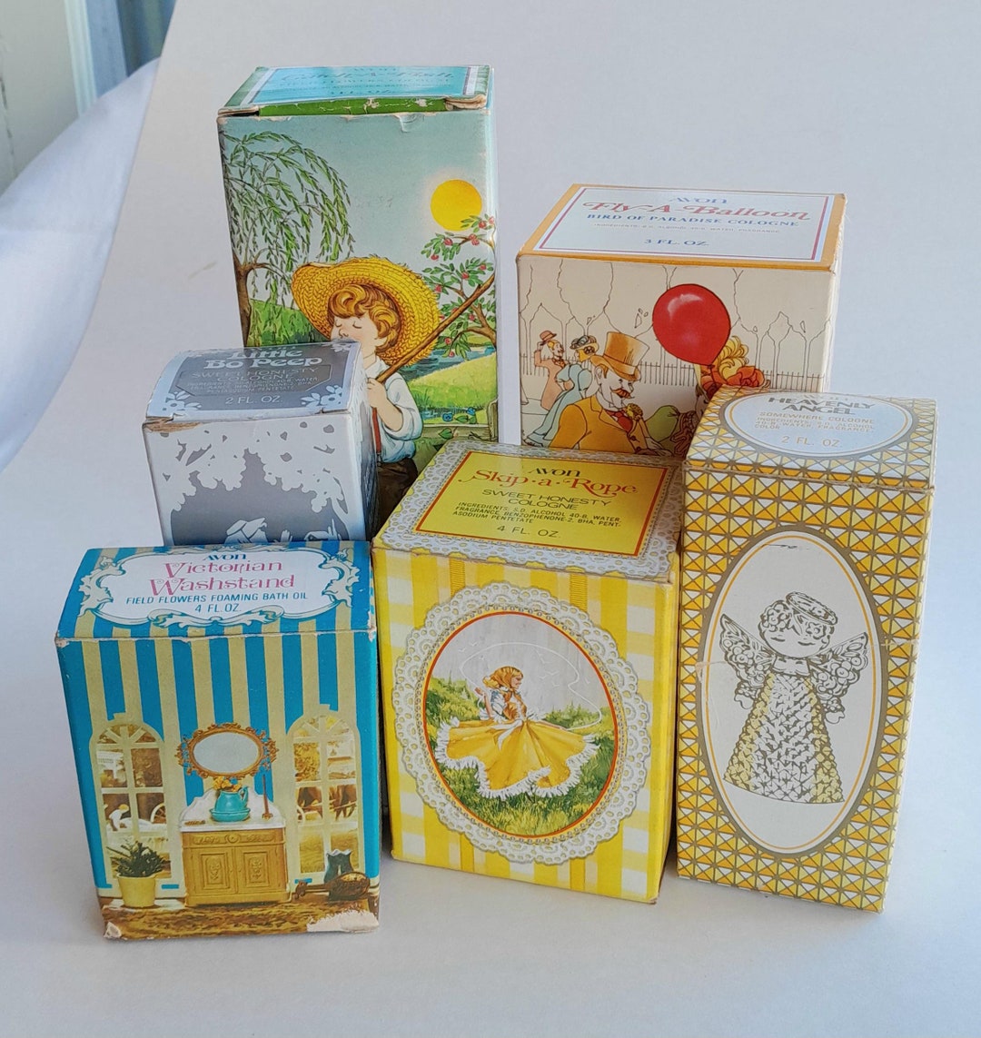 Empty Avon Boxes Vintage Cologne and Bath Oil Just Packages No Bottles ...